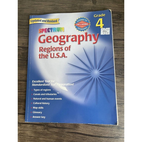 Spectrum | Other | Spectrum Geography Grade 4 Regions Of The U S A By ...